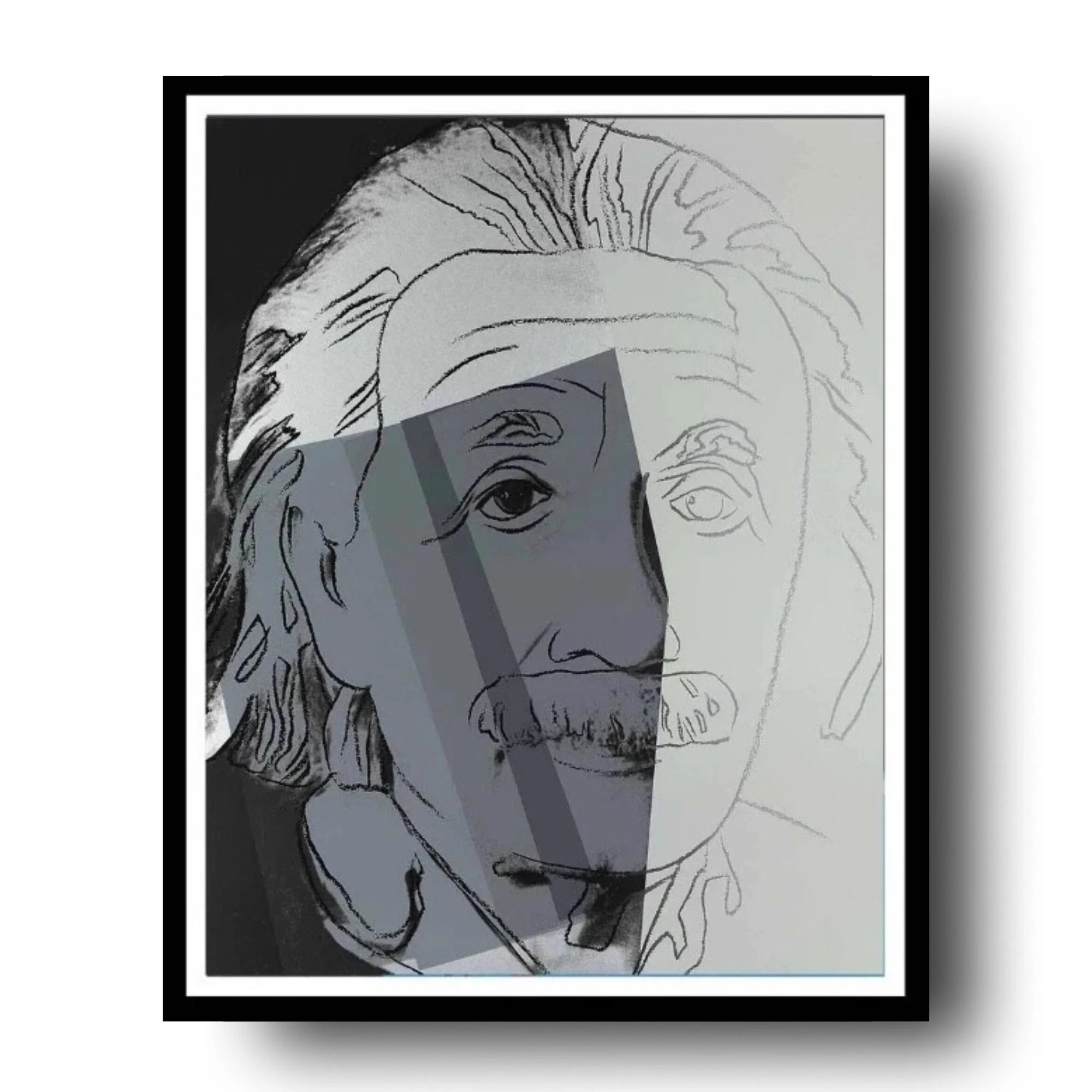 Andy Warhol Albert Einstein FS II.229 – Silkscreen Portrait Home Decor ...