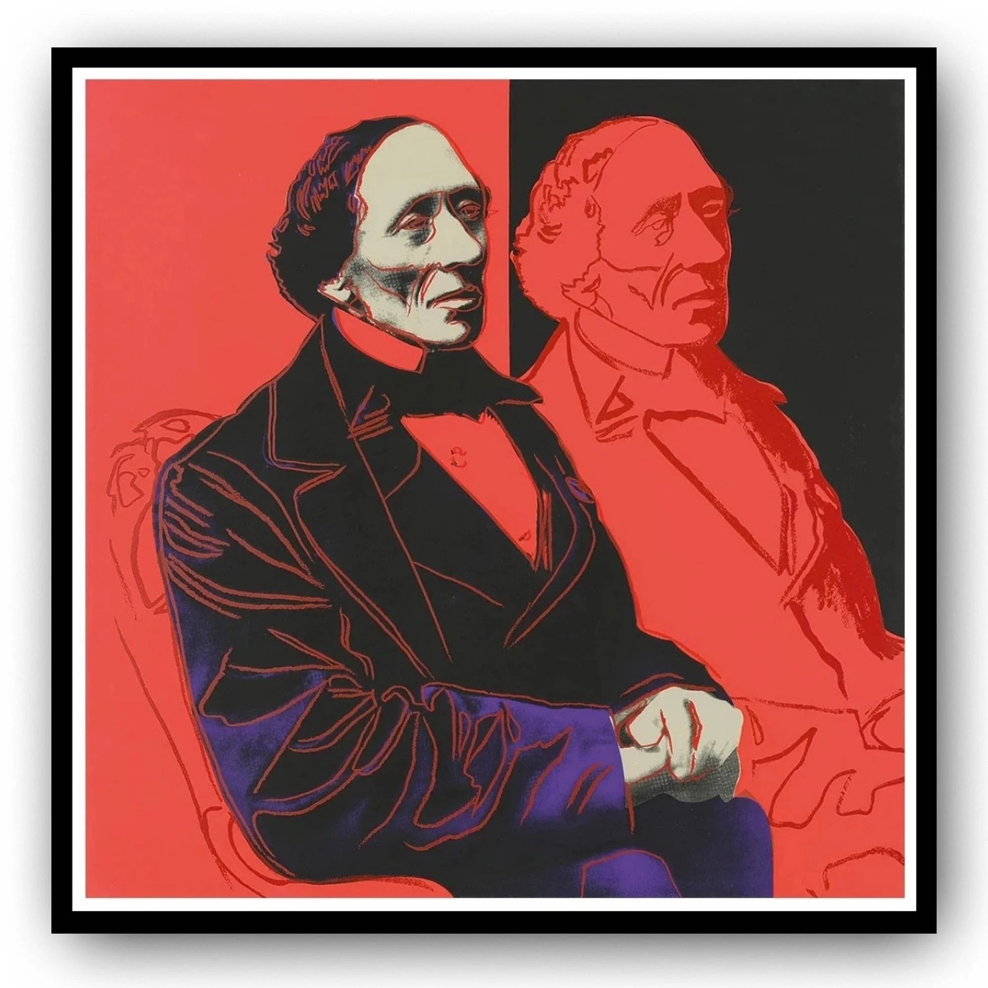 ANDY WARHOL - “HANS CHRISTIAN ANDERSEN"- Silkscreen 38x38 ...